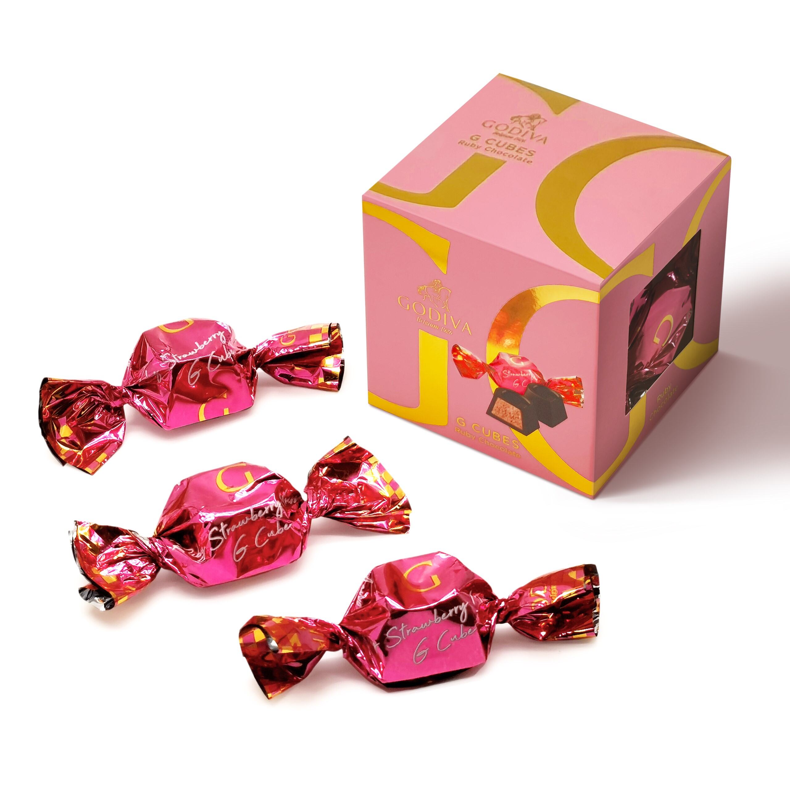 Ruby Chocolate G Cube, 5 Pieces – Godiva Australia