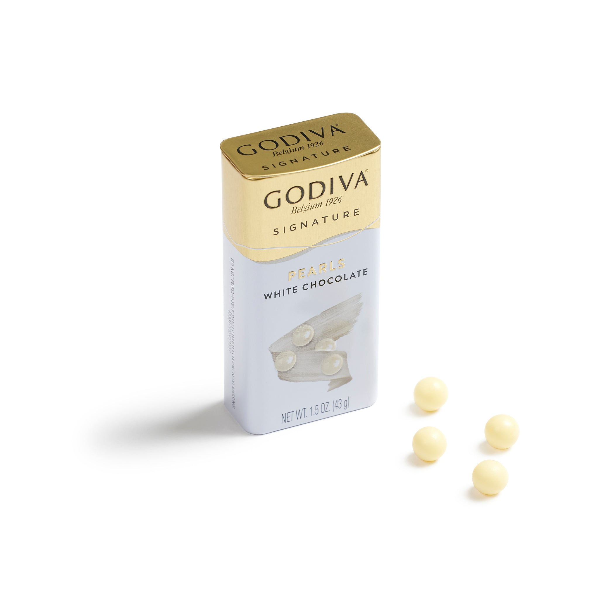 White Chocolate Pearls, 43g | Chocolate Snacks & Treats – Godiva Australia