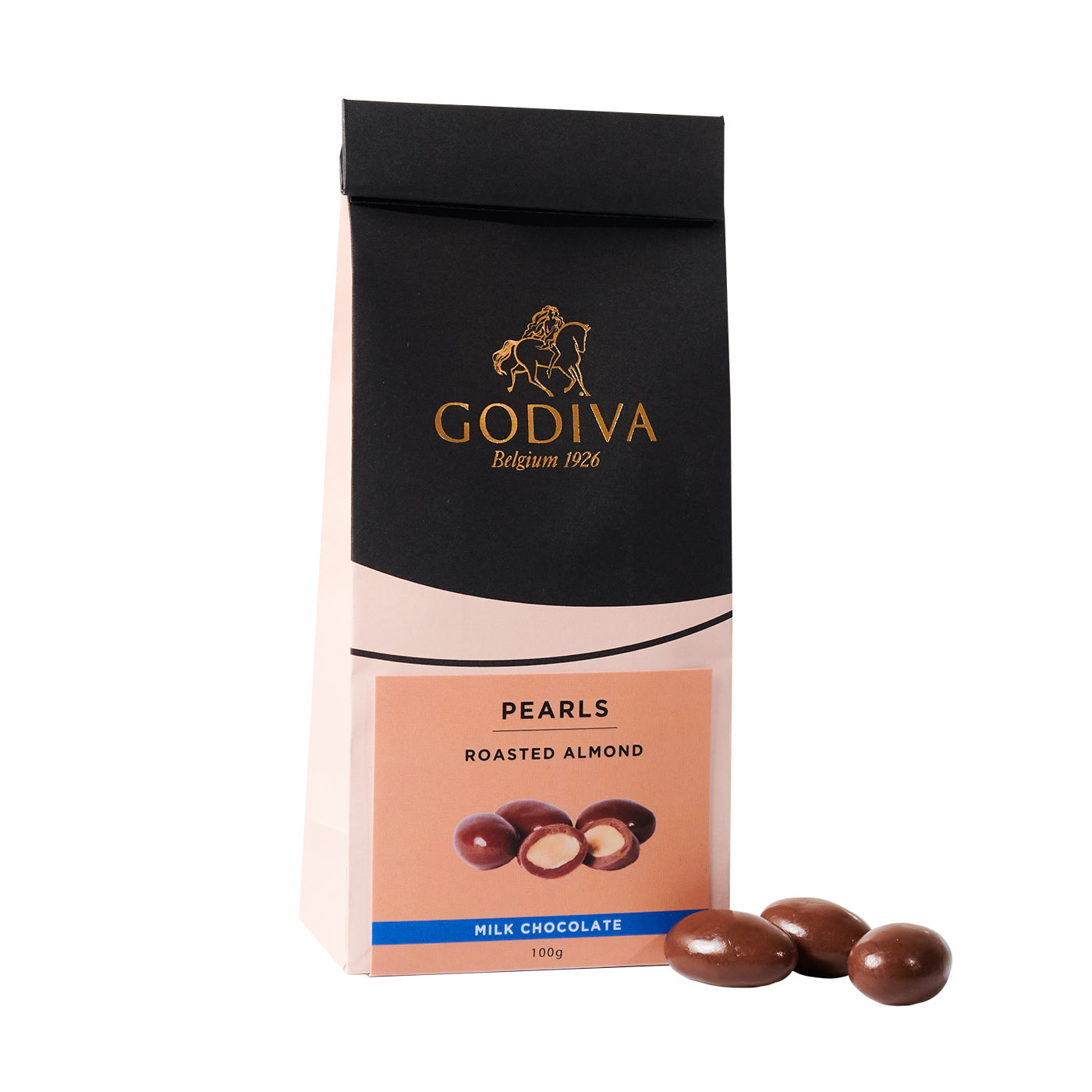 Roasted Almond Milk Chocolate Pearls, 100g – Godiva Australia