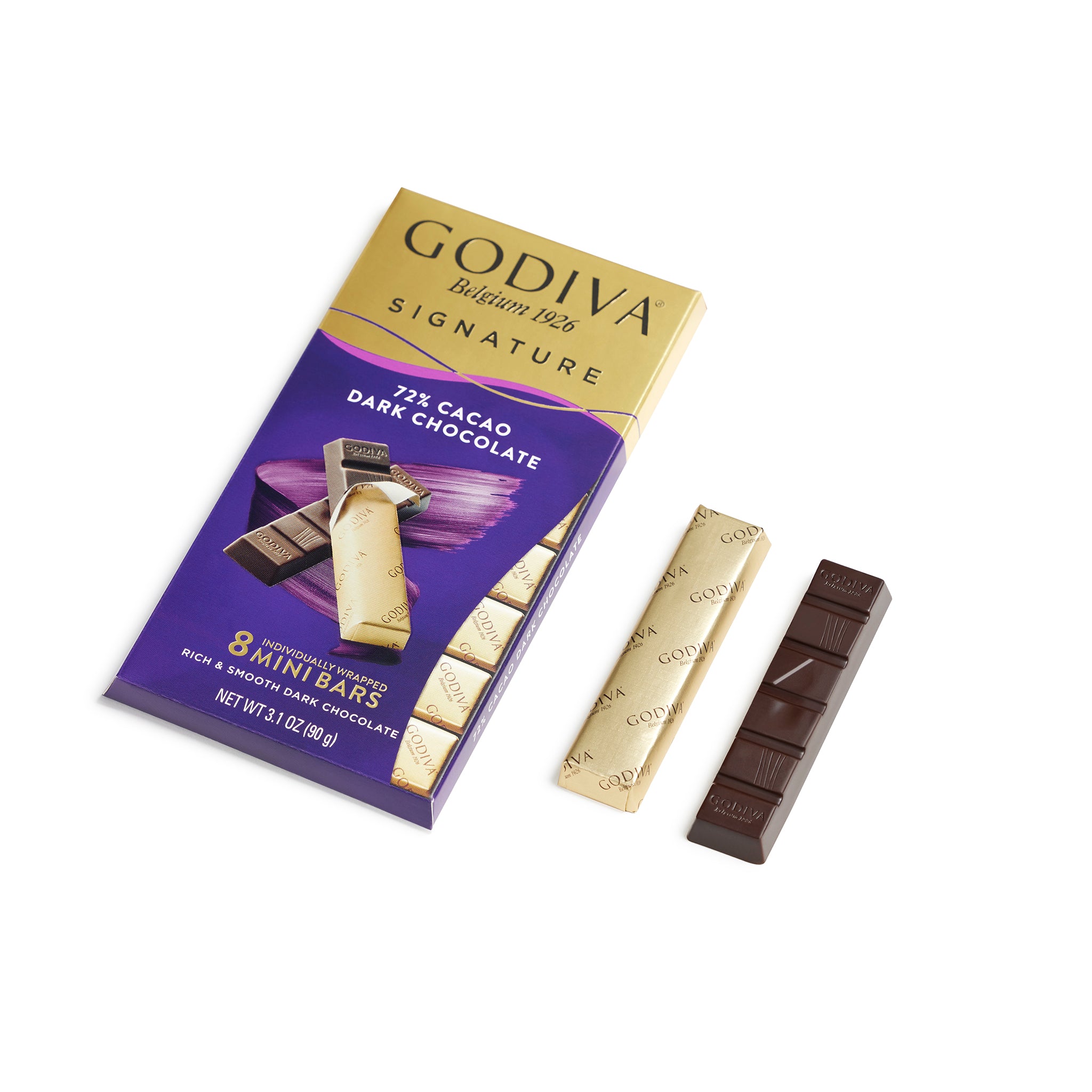72% Dark Chocolate Signature Mini Bar, 90g – Godiva Australia