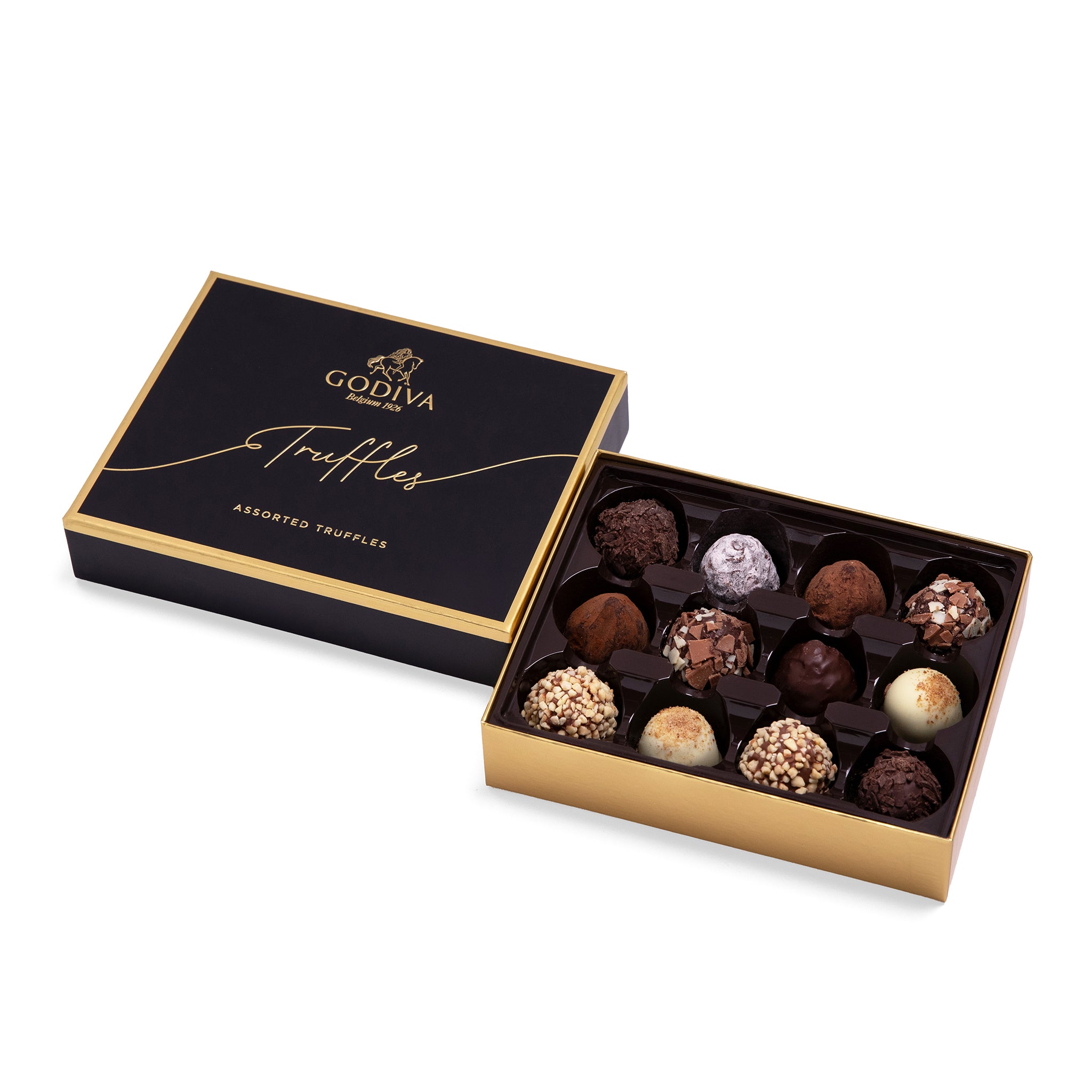 Chocolate Truffles Gift Box, 12 Pieces – Godiva Australia