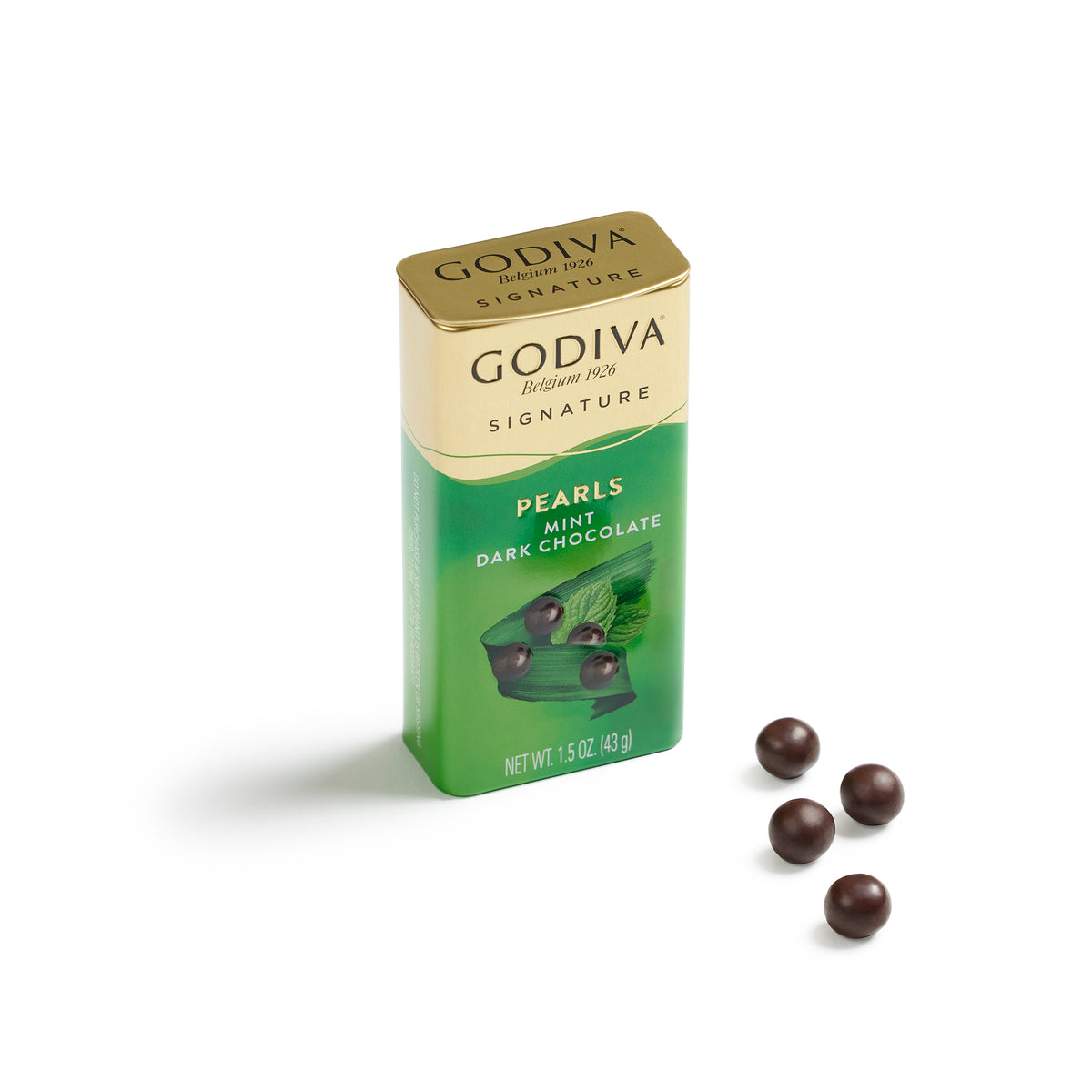 Dark Chocolate Mint Pearls 43g – Godiva Australia