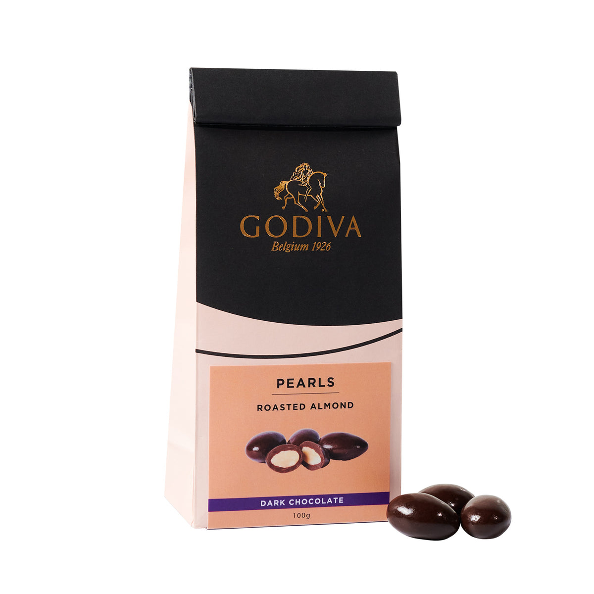 Dark Chocolate & Almond Pearls 100g – Godiva Australia